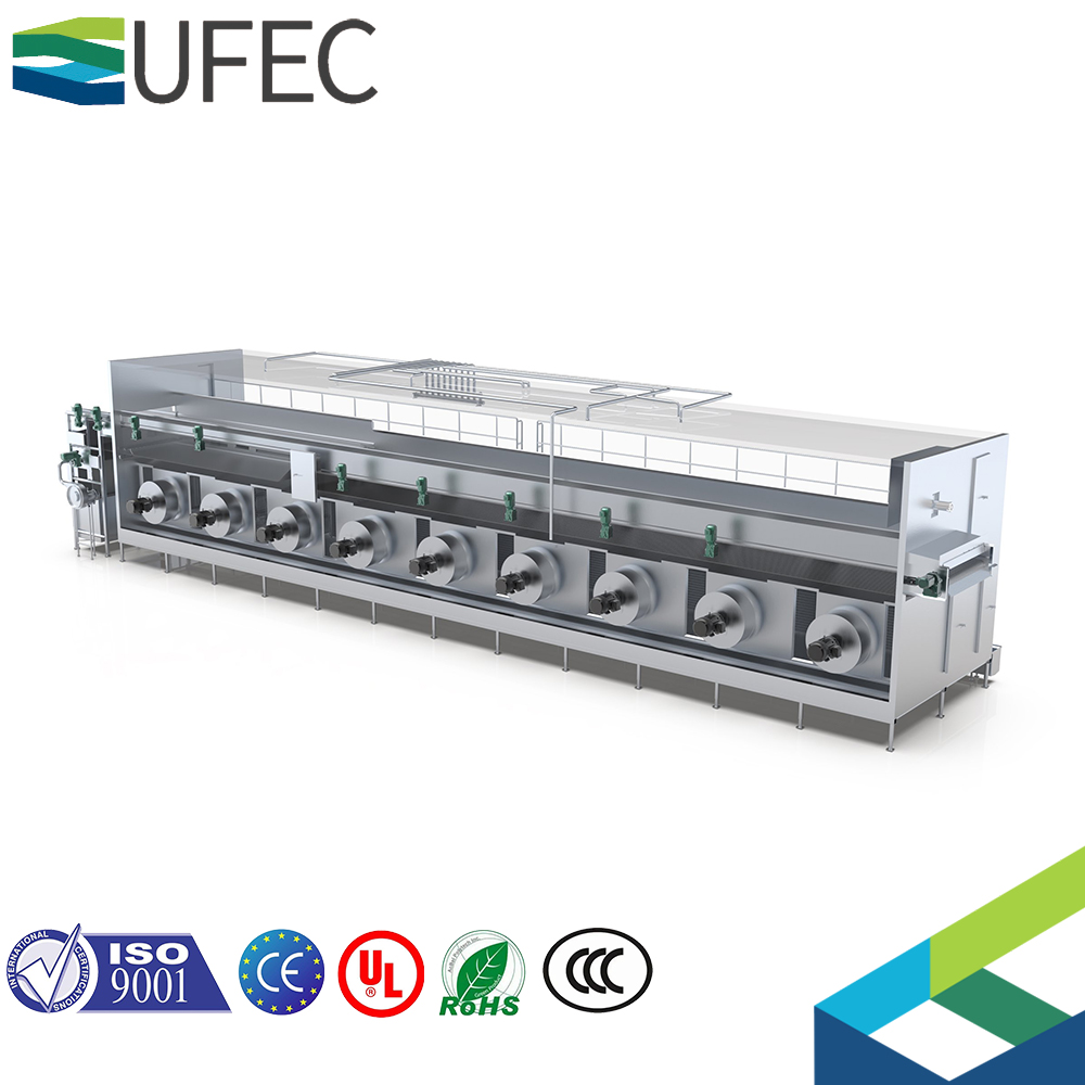 vegetables fruits tunnel fluidized instant quick freezer tunnel blast ...